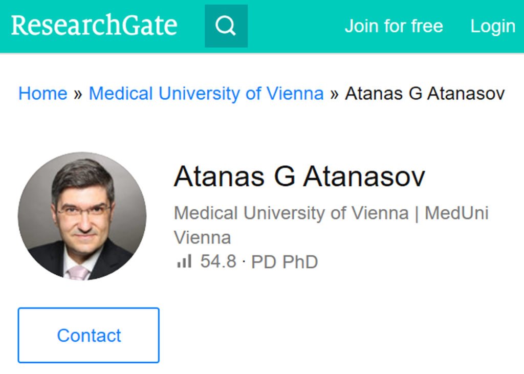 Atanas G. Atanasov – Digital Health and Patient Safety Platform